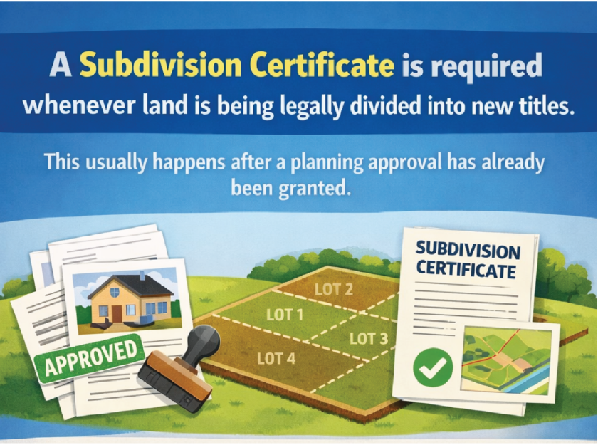 What is a Subdivision Certificate in NSW? | Southwell Certifiers